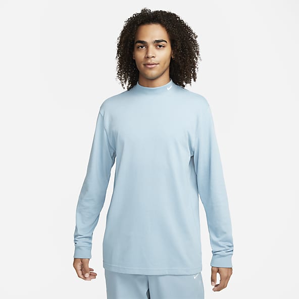 Bleu Maillots Manches Longues Nike FR