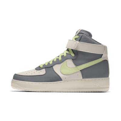 Nike Air Force 1 High By You Custom Women's Shoes - Grey Nike Air Force 1 High By You Custom Women's Shoes - Grey