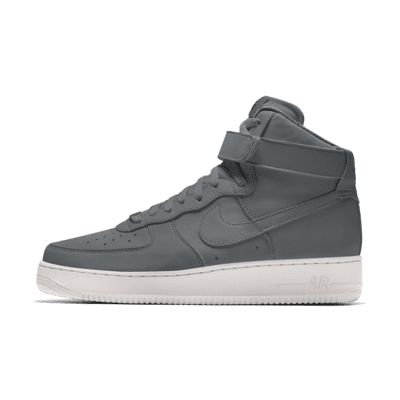 Nike Air Force 1 High By You Custom Men's Shoe - Grey Nike Air Force 1 High By You Custom Men's Shoe - Grey