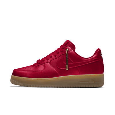Nike Air Force 1 Low Unlocked By You Custom Men's Shoes - Red Nike Air Force 1 Low Unlocked By You Custom Men's Shoes - Red