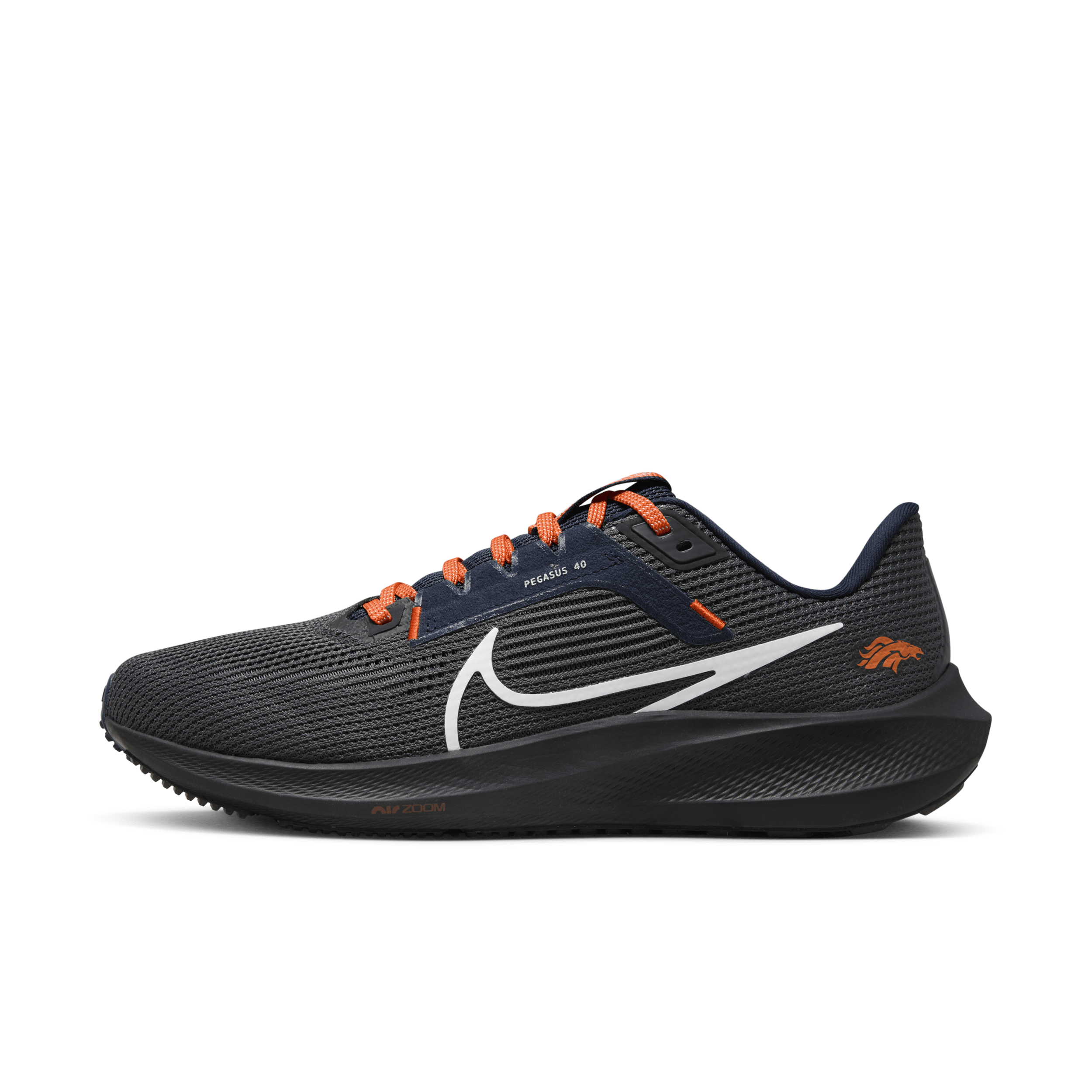 Nike Men's Pegasus 40 (nfl Denver Broncos) Road Running Shoes In Grey ...