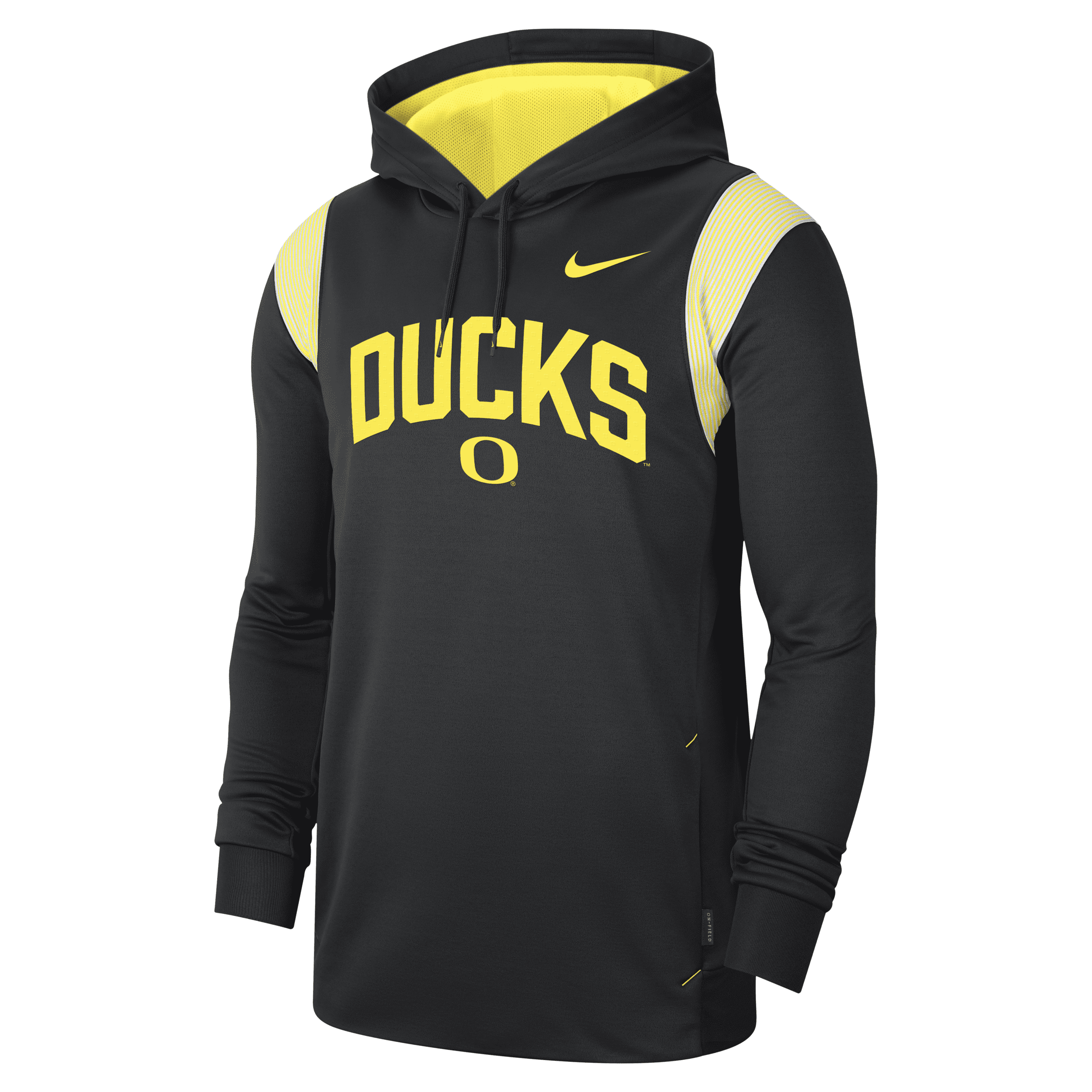 Nike Men's College Therma-fit (oregon) Fleece Pullover Hoodie In Black ...