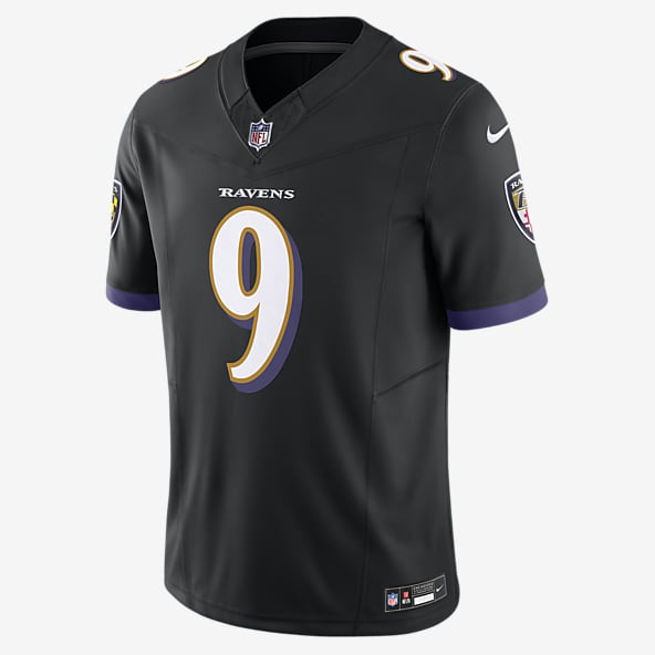 Hombre Negro Baltimore Ravens Playeras. Nike US
