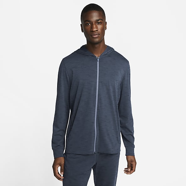 Blue Cold Weather Yoga Hoodies. Nike LU