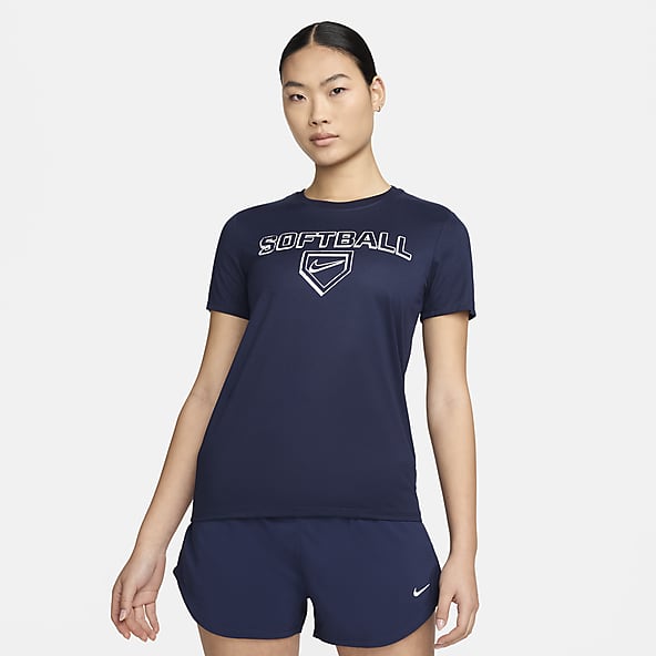 Azul Softball Manga corta. Nike US