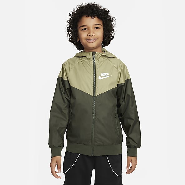Green Windrunner Jackets. Nike NZ