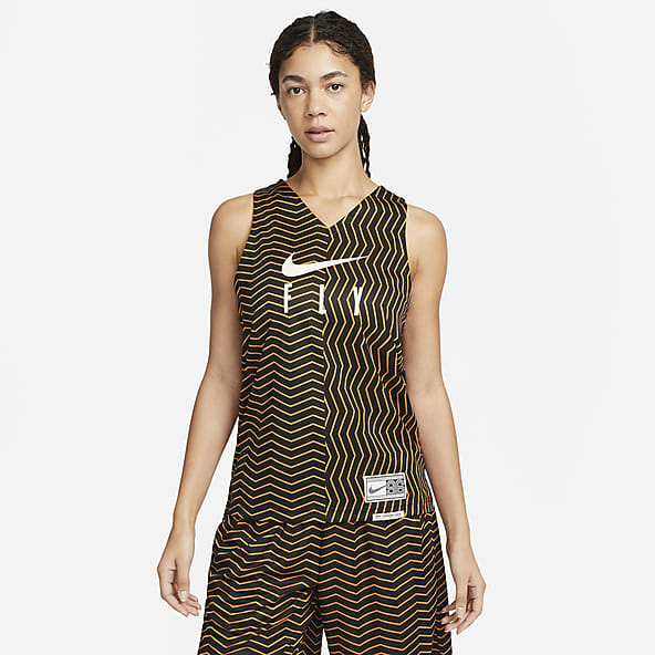 Femmes Orange Basketball Débardeurs et hauts sans manches. Nike FR