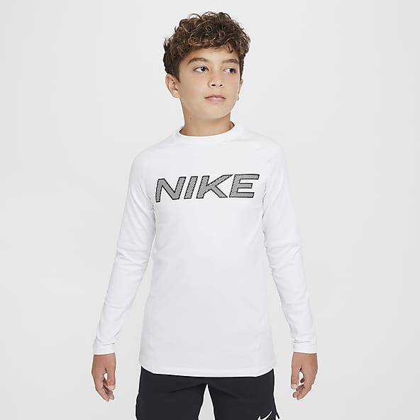 white nike base layer