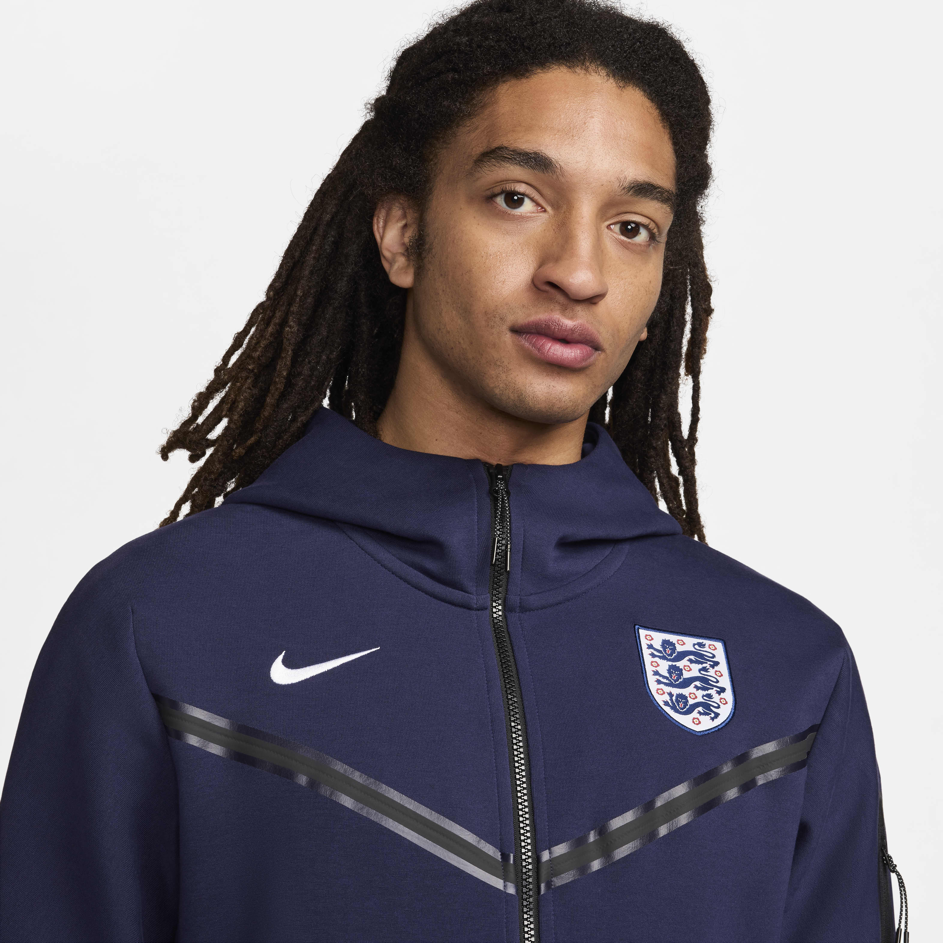 Nike England Tech Fleece Windrunner Mens Nike Football Full-Zip Hoodie ...