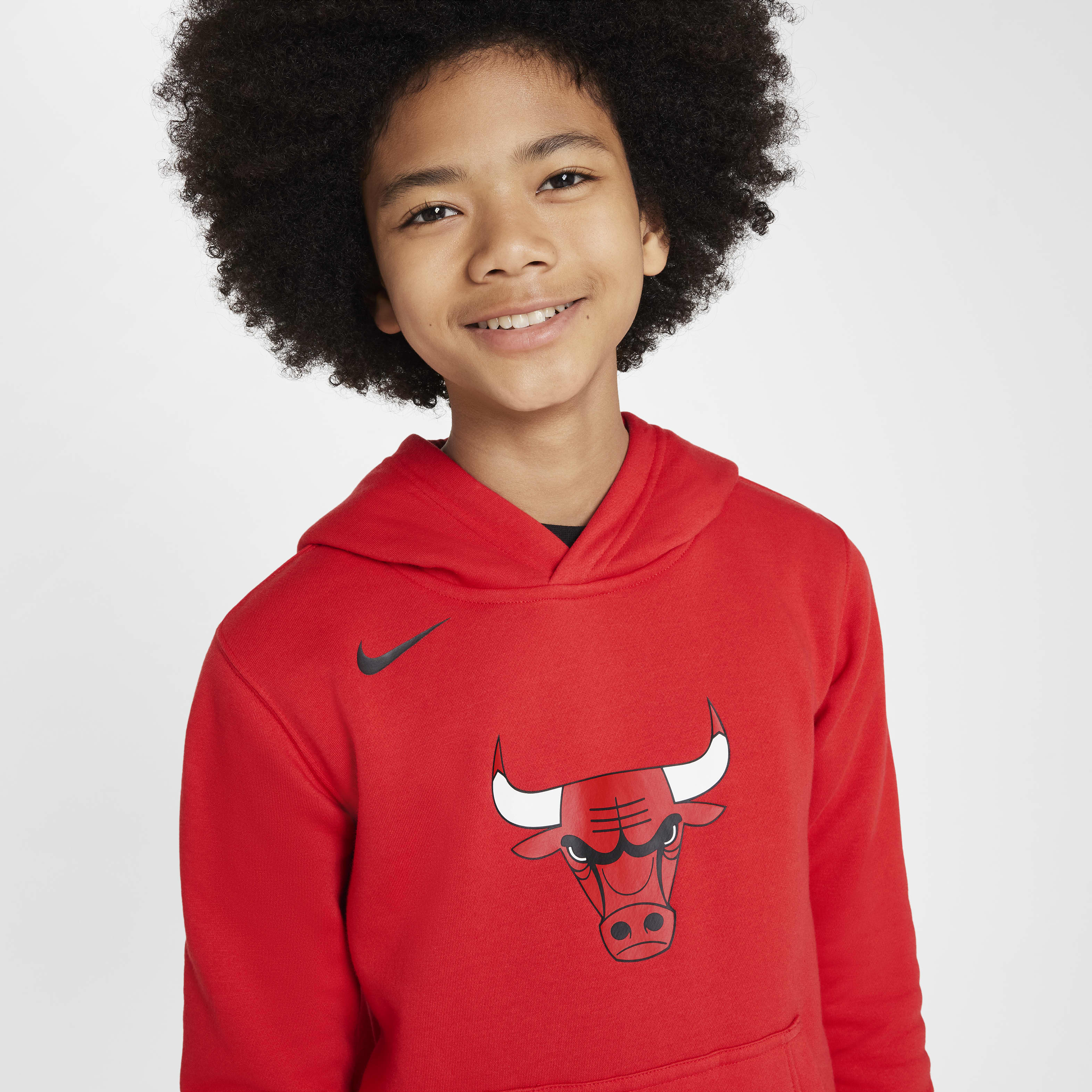Nike Chicago Bulls Club Older Kids' Nike NBA Fleece Pullover Hoodie ...