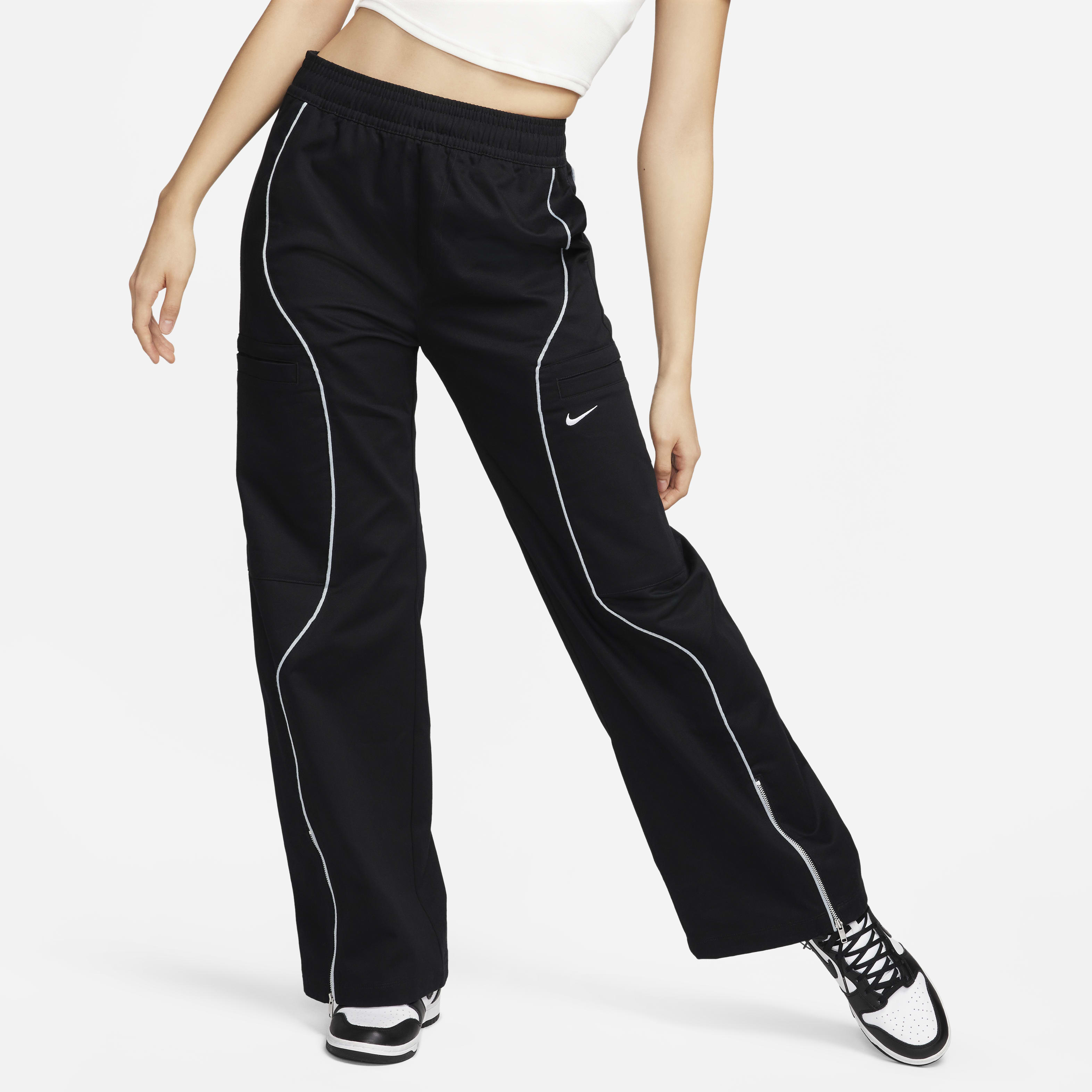 Nike Sportswear Women's High-Waisted Woven Trousers | King's Cross