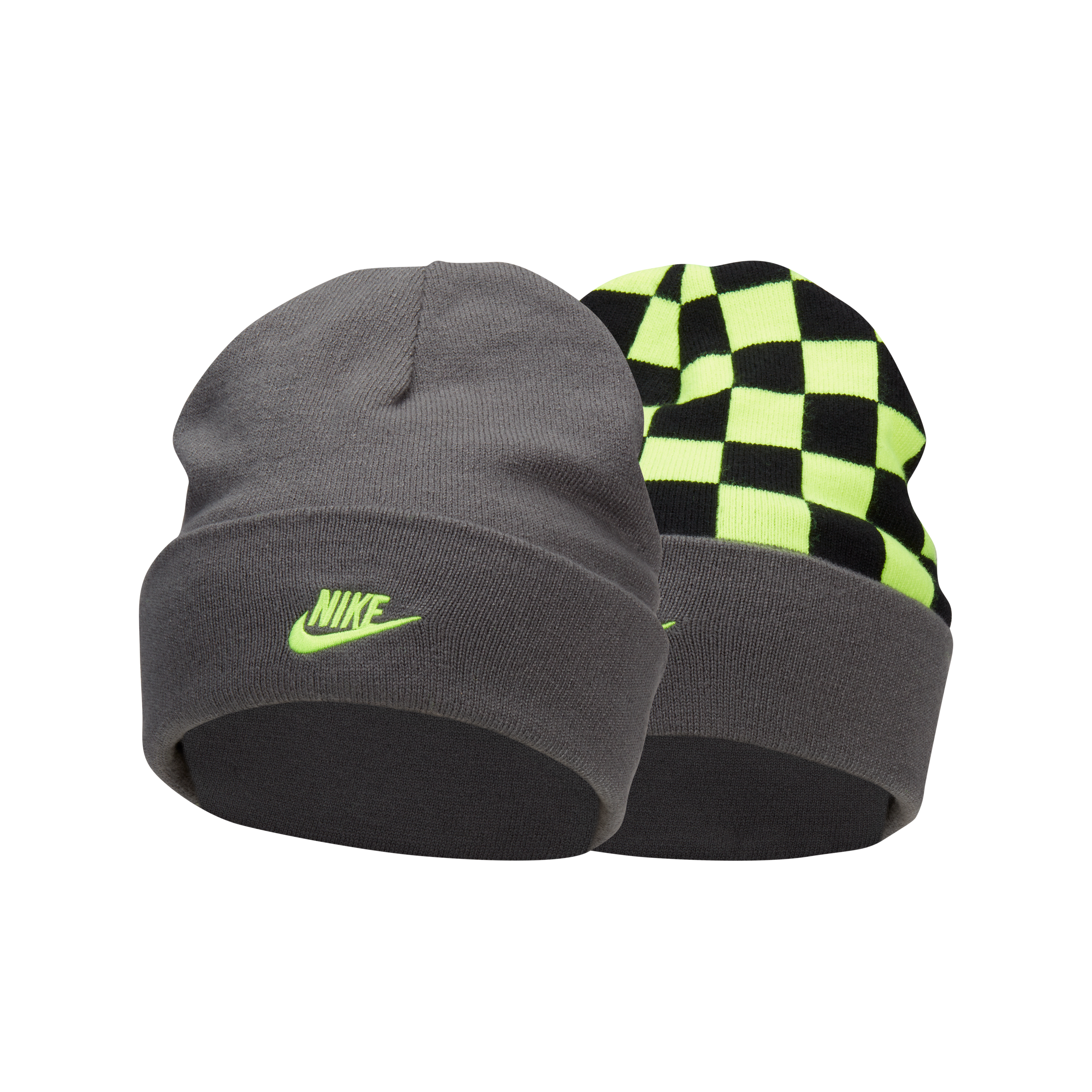 Nike Peak Kids' Reversible Tall Cuff Smiley Beanie | King's Cross