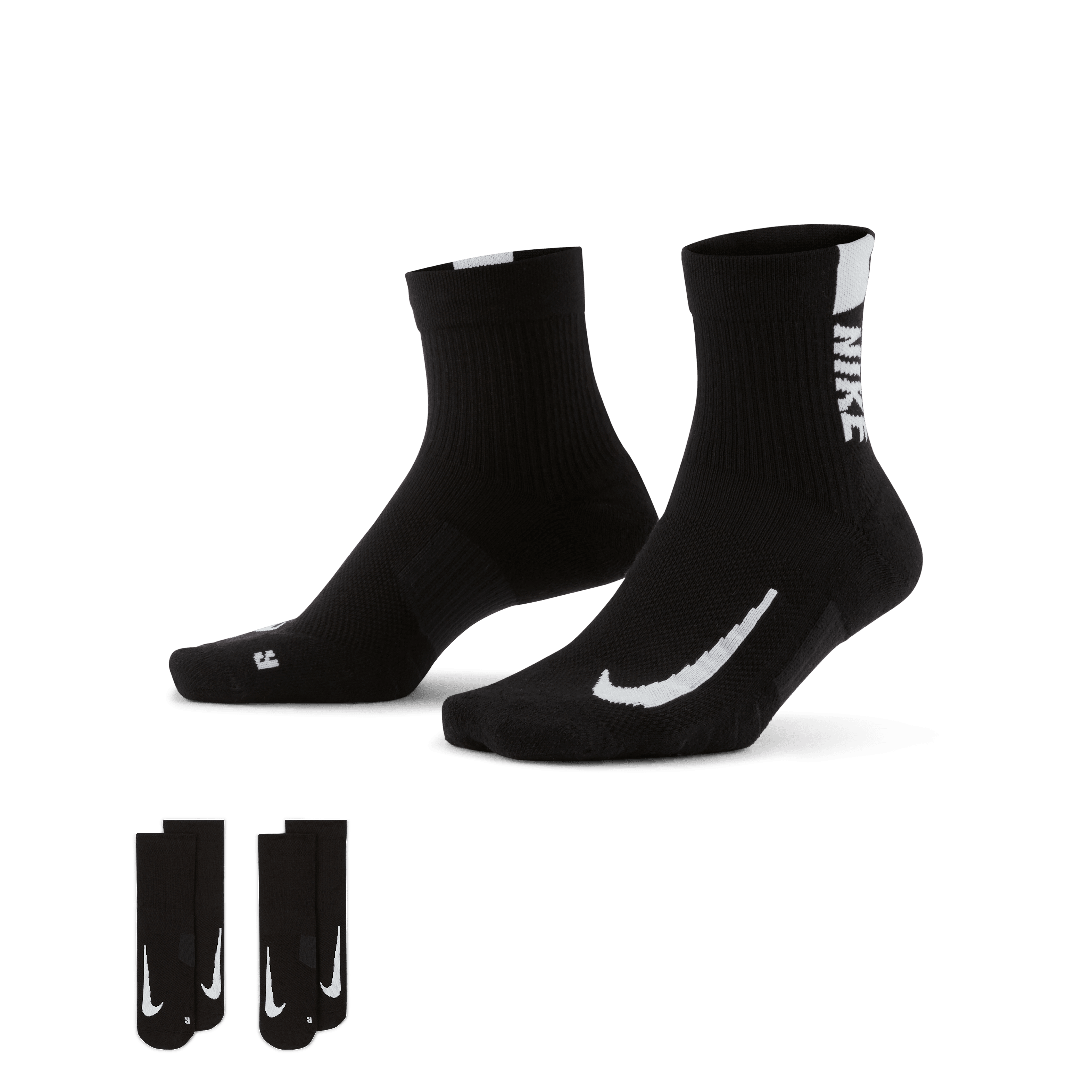 Nike Multiplier Running Ankle Socks (2 Pairs | King's Cross