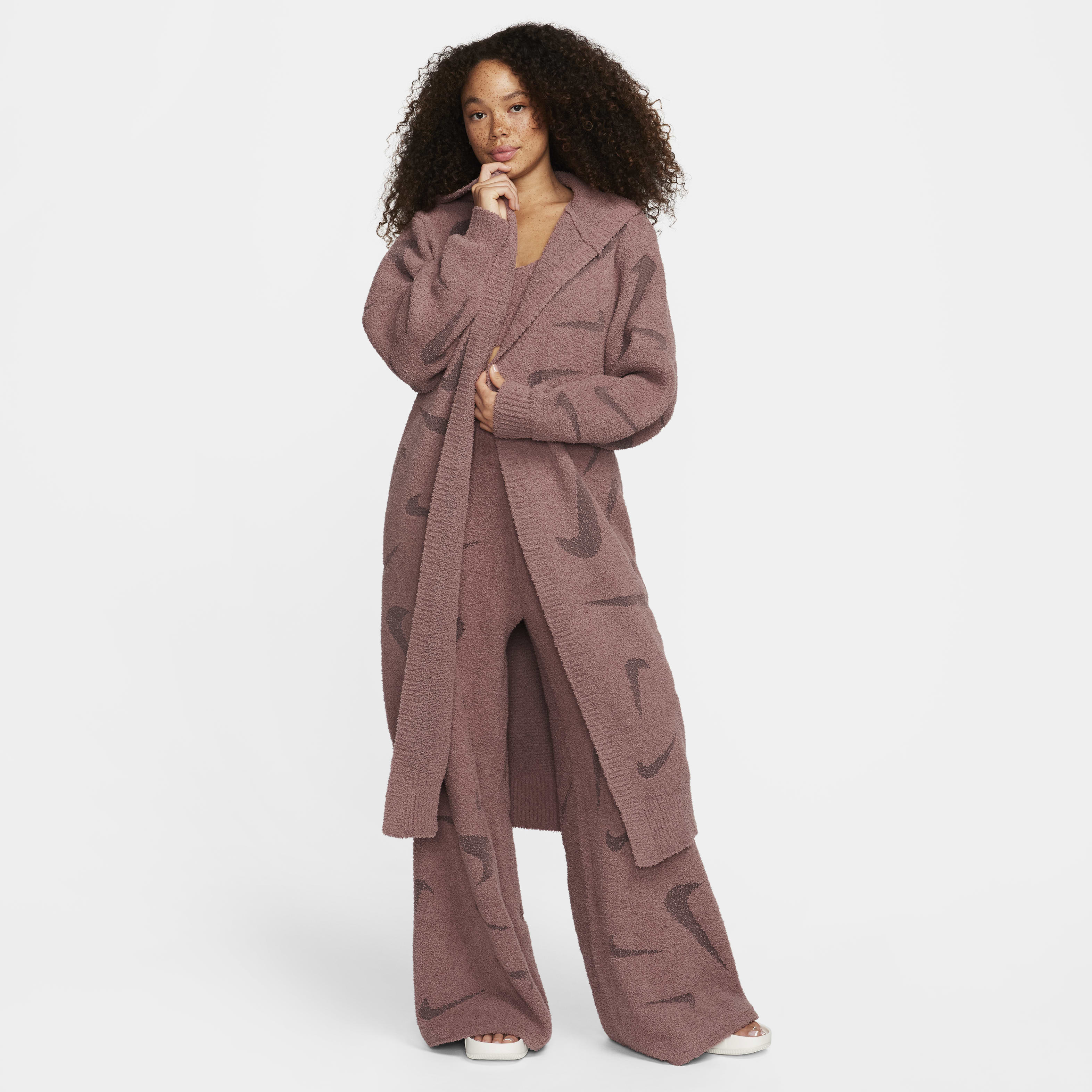 Nike Sportswear Phoenix Cosy Bouclé Women's Loose Long Knit Cardigan ...