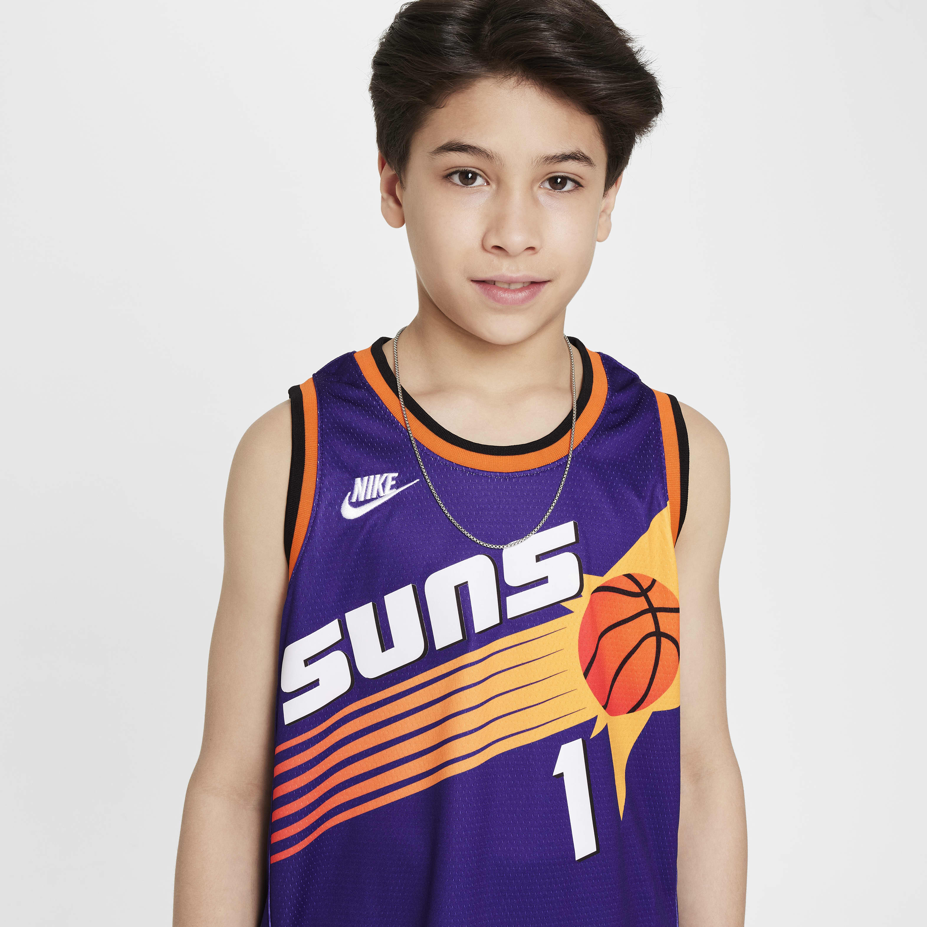 Nike Devin Booker Phoenix Suns Older Kids' Nike Dri-FIT NBA Swingman ...