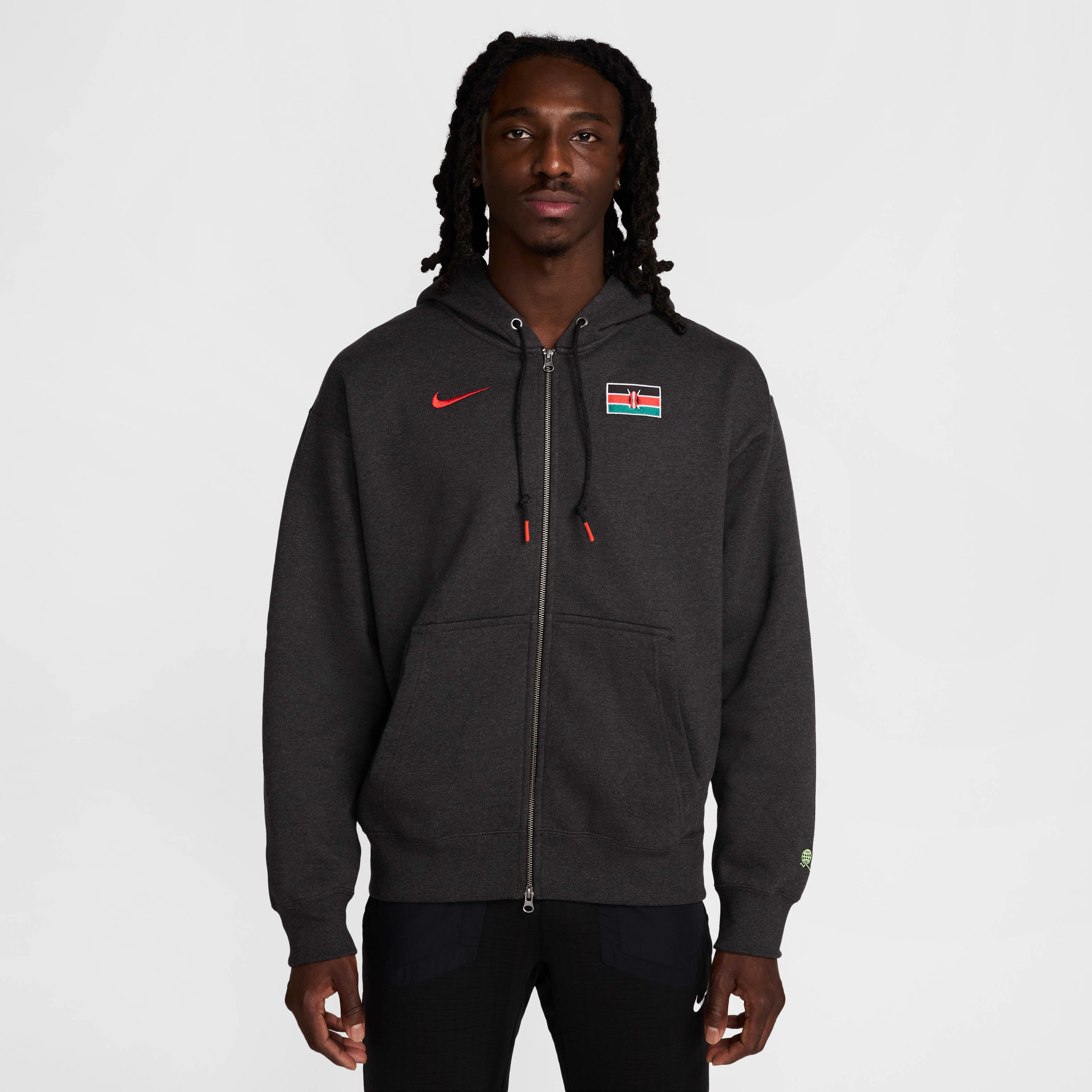 Nike Team Kenya Solo Swoosh Men's Nike Full-Zip Hoodie | King's Cross
