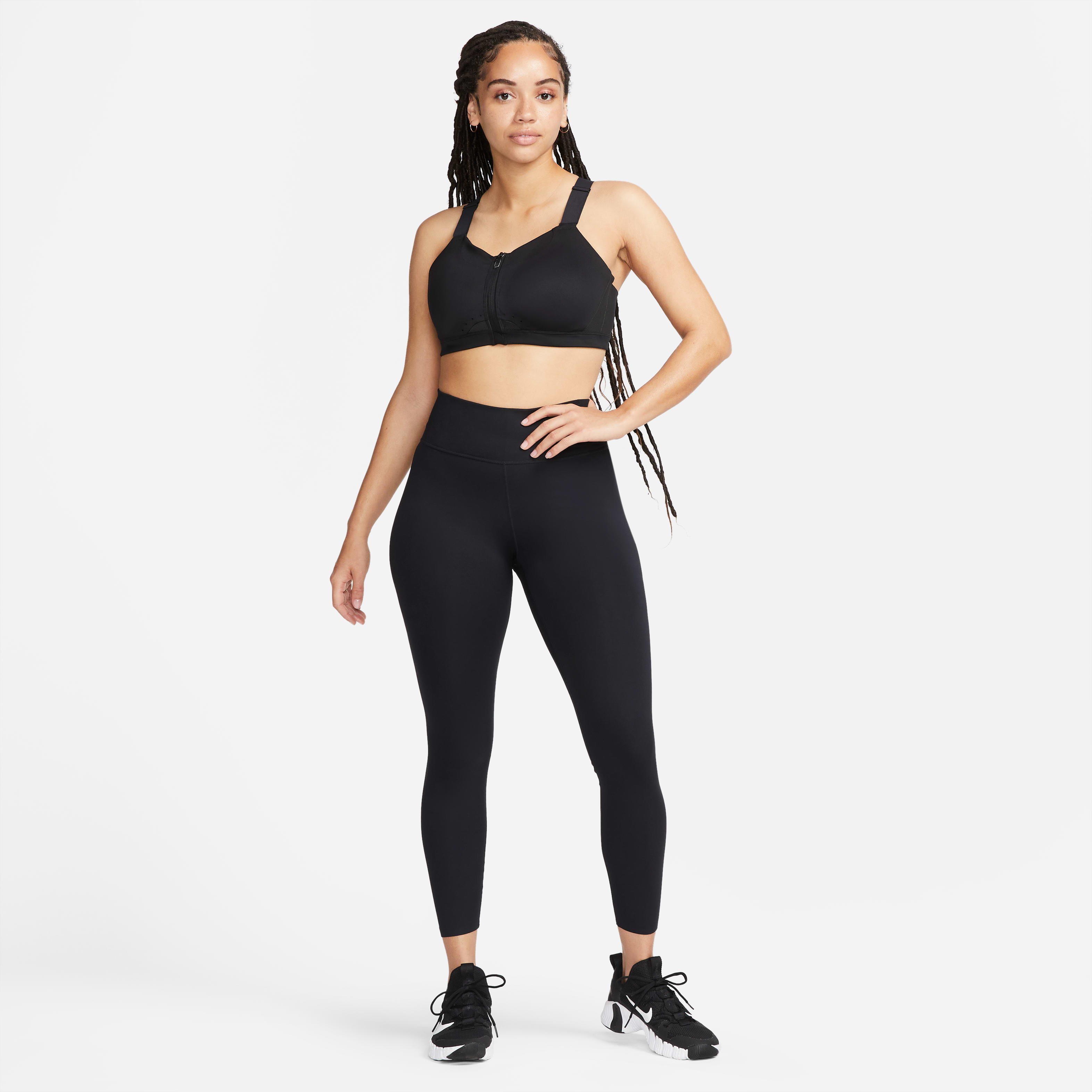 Nike Alpha Women's High-Support Padded Zip-Front Sports Bra | King's Cross