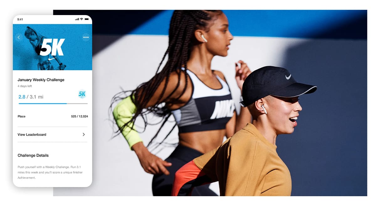 Application Nike Run Club. Nike FR