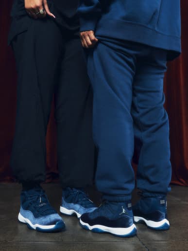 El Air Jordan 11 "Midnight Navy" brinda un toque aterciopelado. Nike