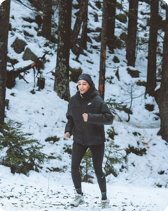 Running home. Nike CA