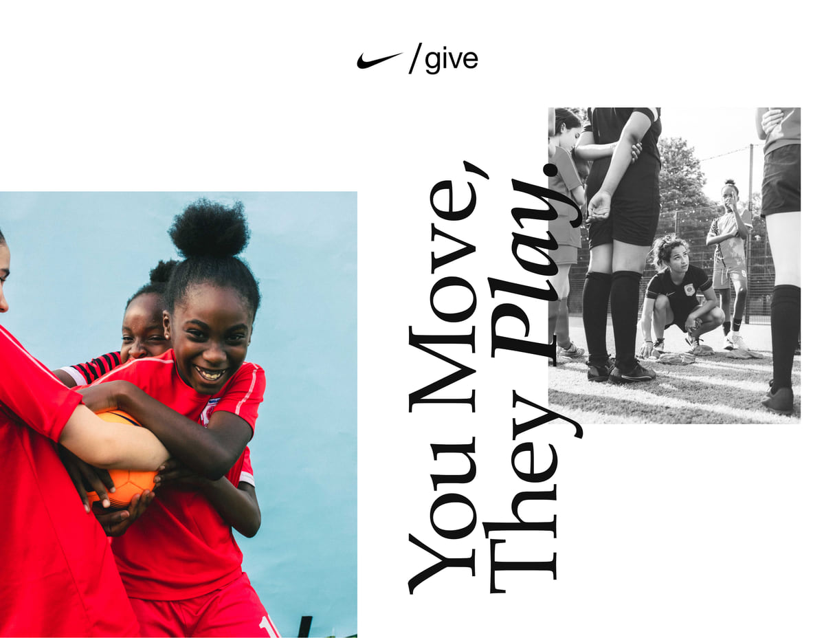 Nike Give: Supporting the Community. Nike GB