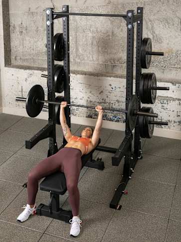 barbell bench press weight