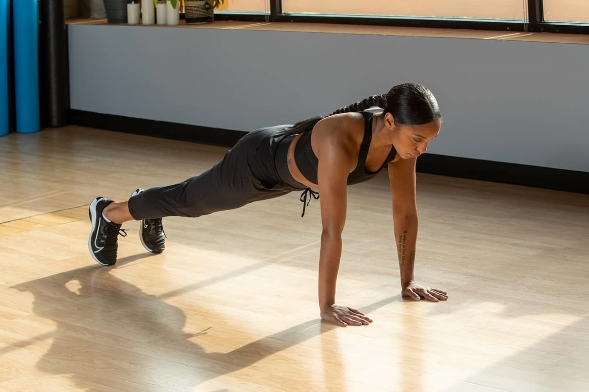 Plank Hop Squats
