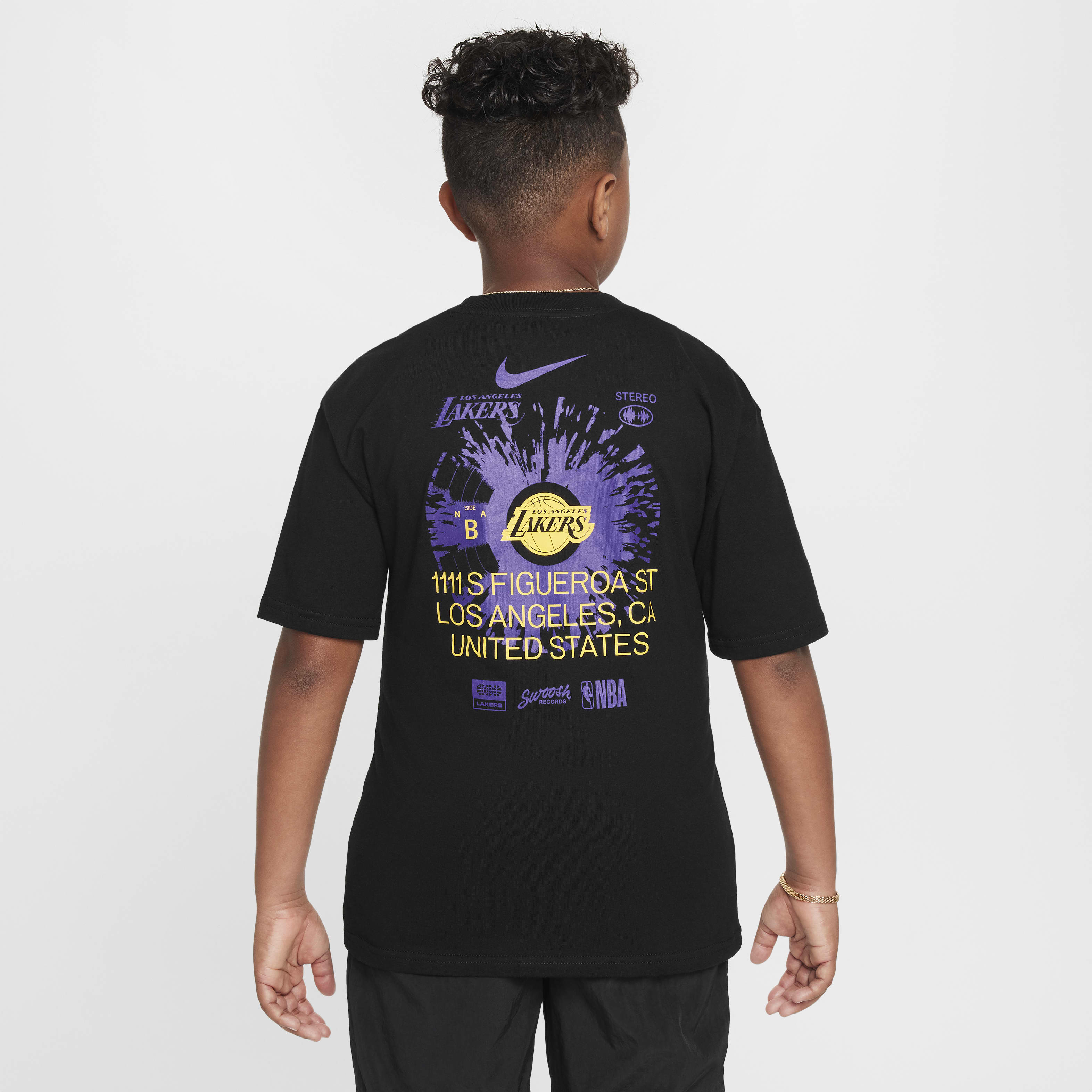 Nike Los Angeles Lakers Courtside Older Kids' (Boys') Nike NBA Max90 T ...