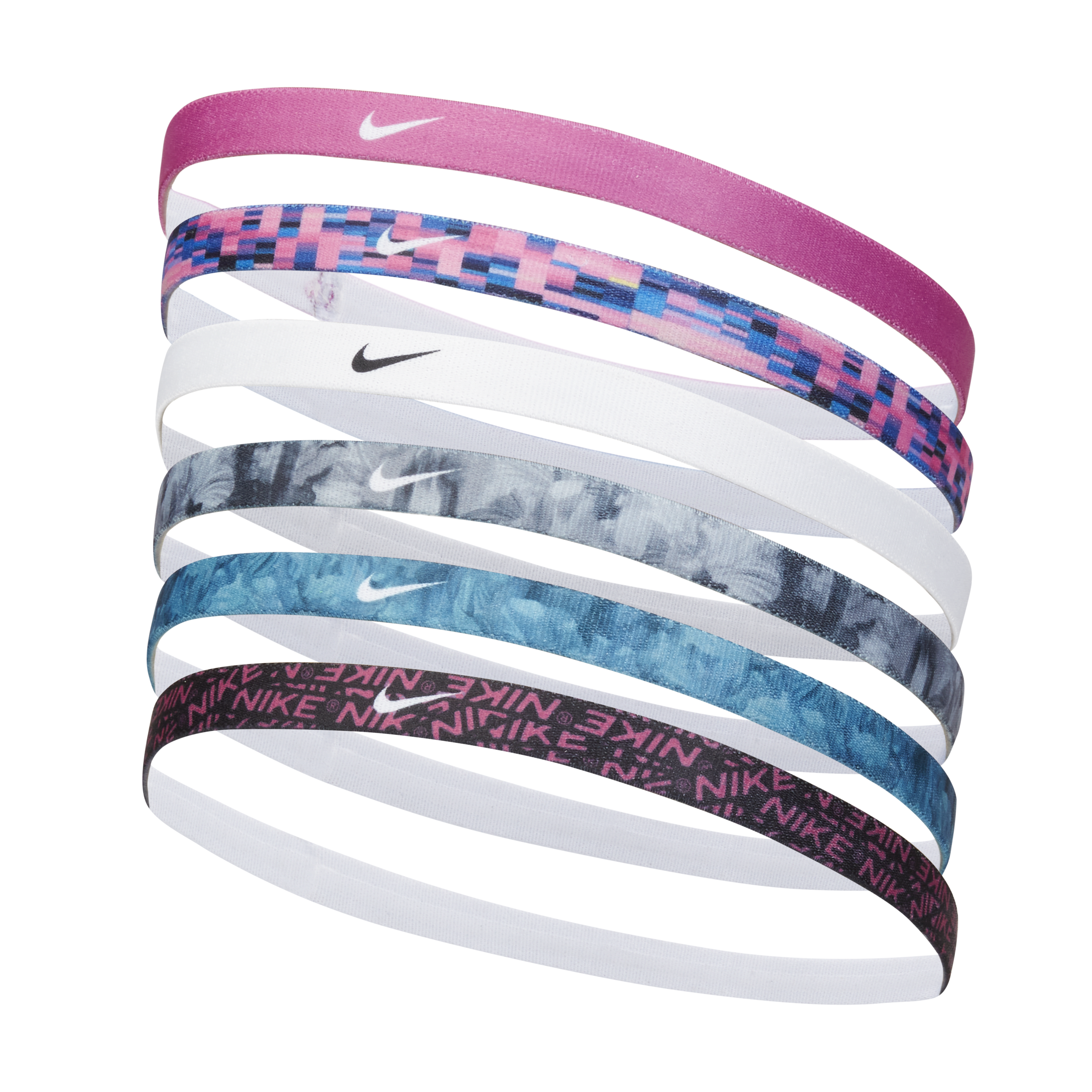 Nike Printed Headbands (6 Pack | King's Cross