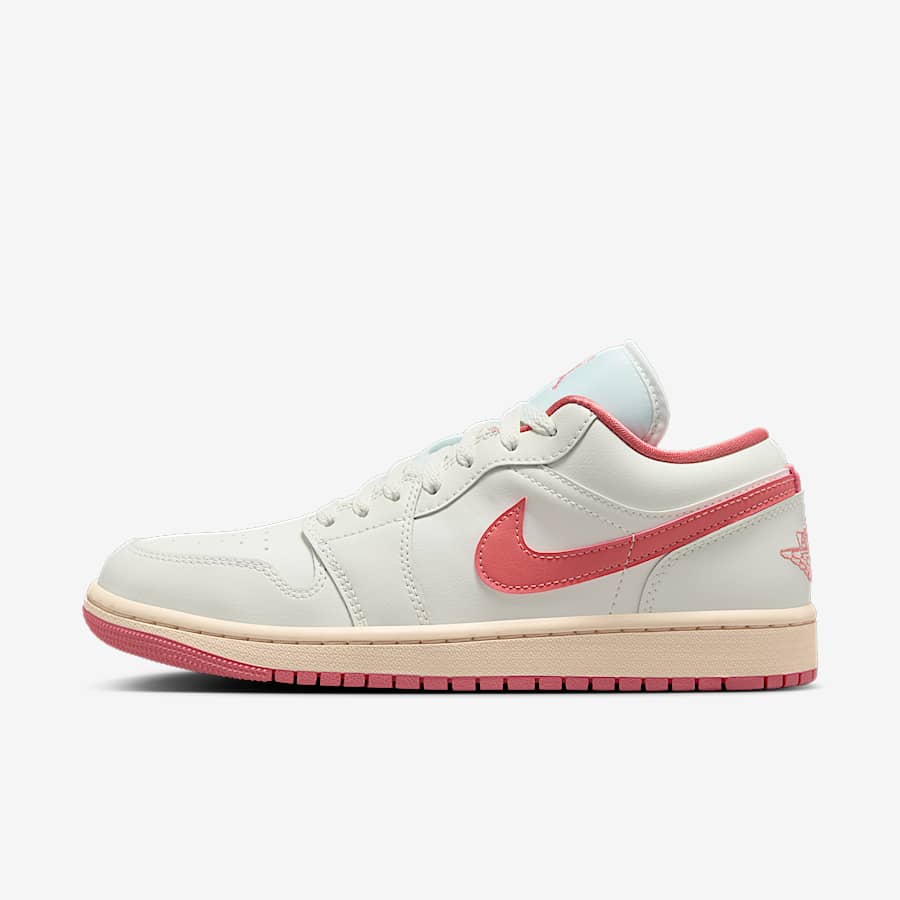 Jordan 1 Low Women s Sail Pink Salt Guava Ice Shoes Size 10
