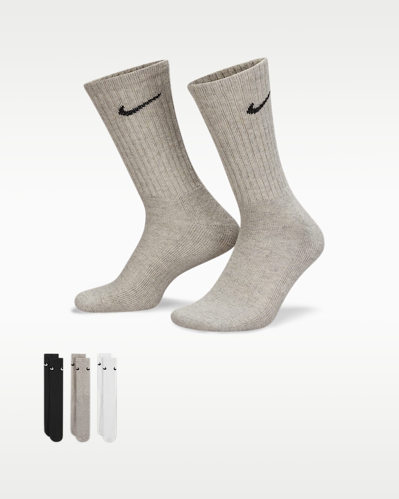 Nike Cushioned Training Crew Socks (3 Pairs). Nike UK