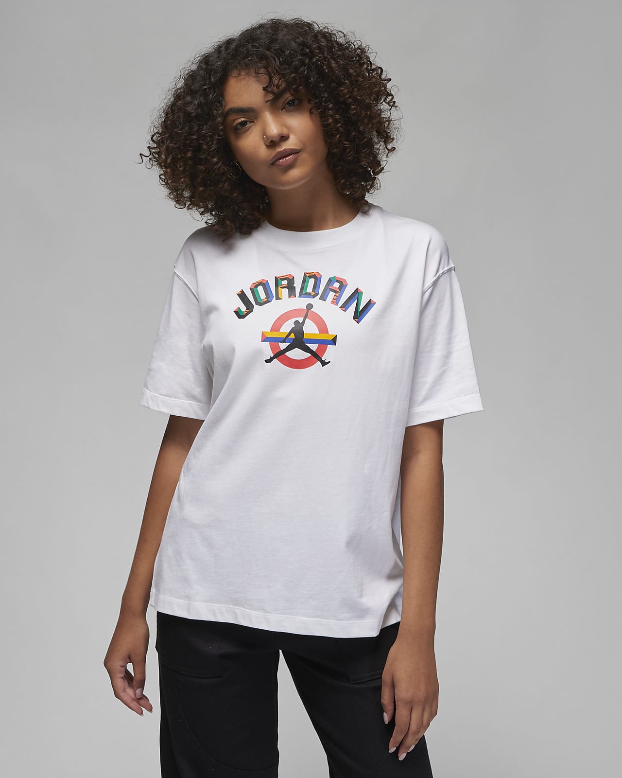 Jordan Zone 23 Women's Girlfriend T-Shirt. Nike AT