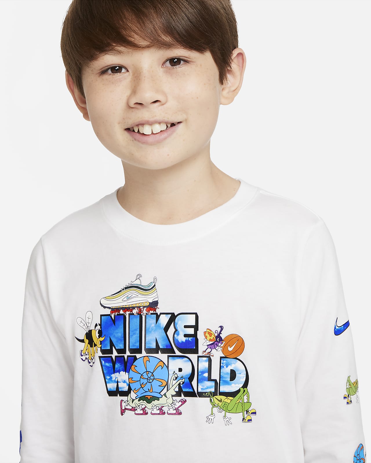 Nike Sportswear Older Kids Boys Long Sleeve T Shirt Nike NZ