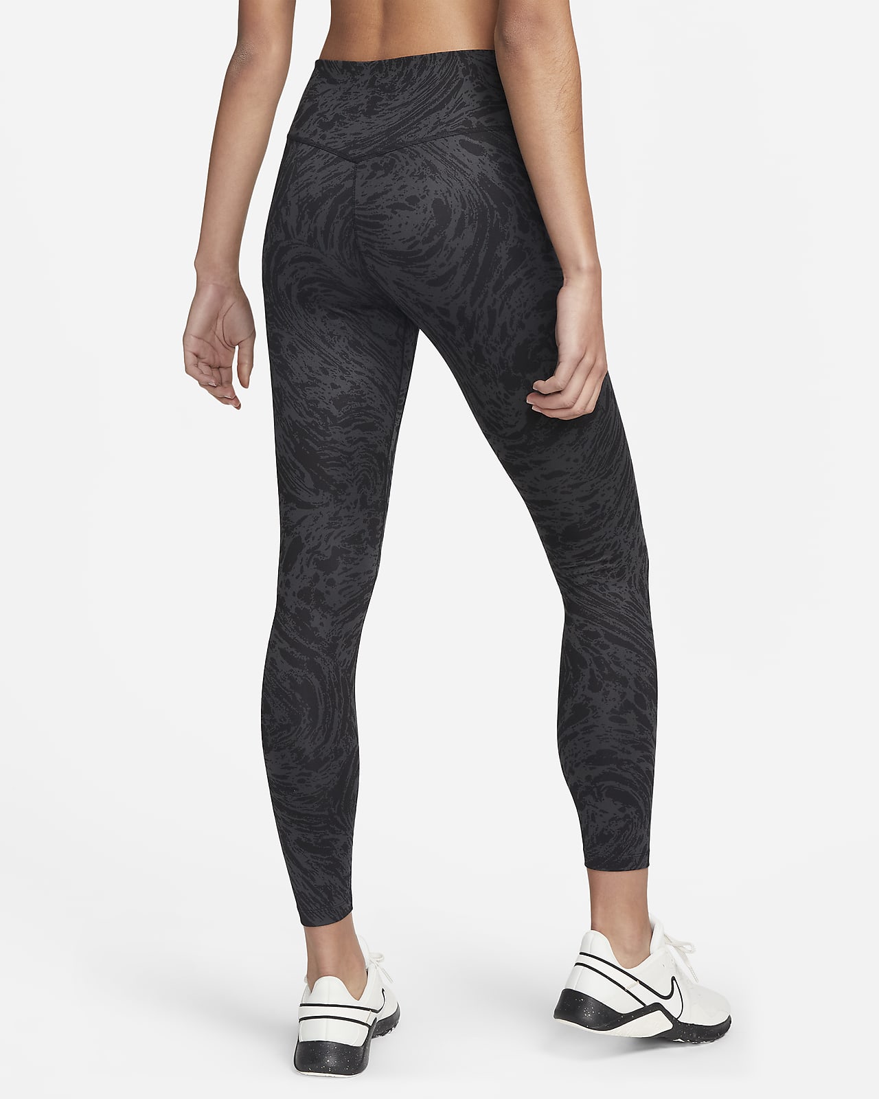 Nike One Icon Clash Women's High-Waisted 7/8 Printed Leggings. Nike BE