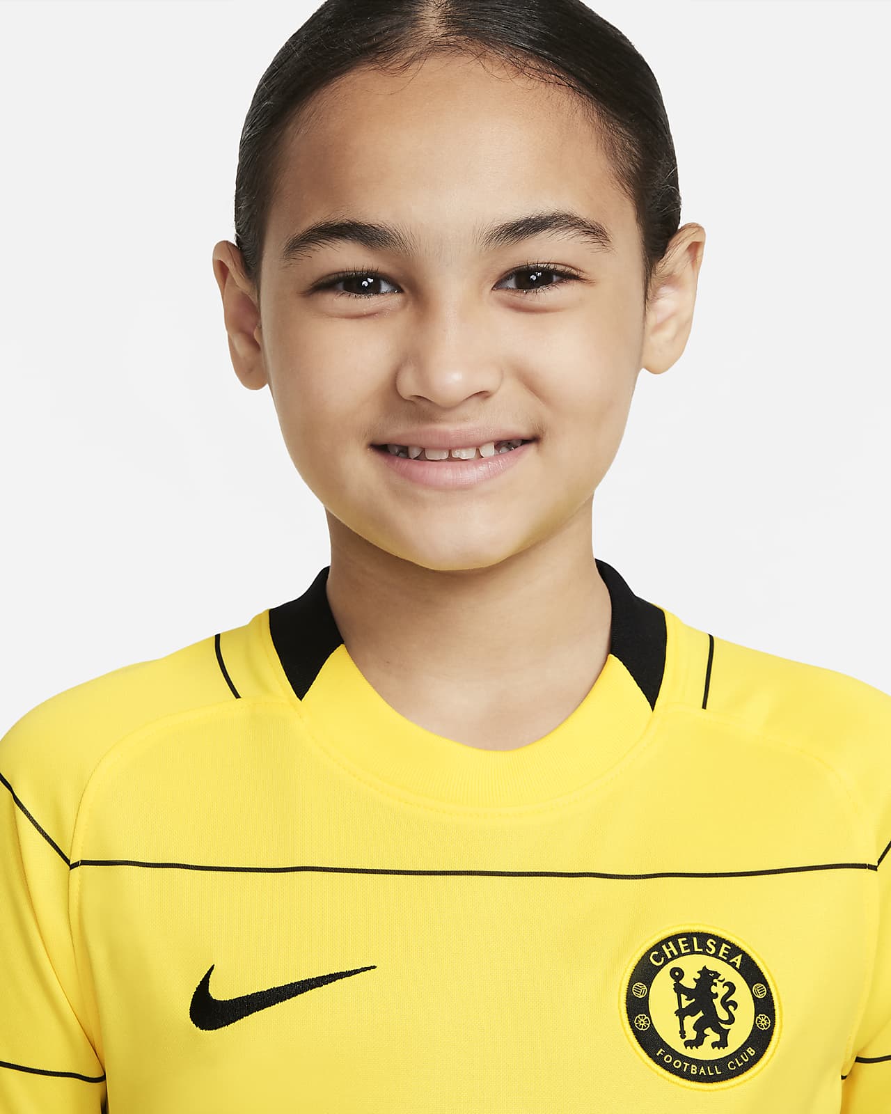 Chelsea F.C. 2021/22 Stadium Away Older Kids' Football Shirt. Nike NL