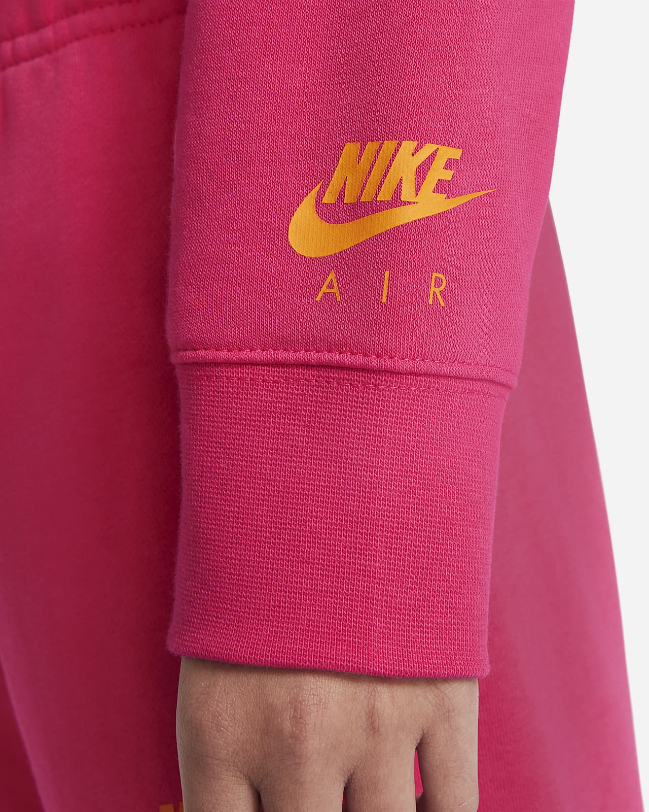 Nike Air Older Kids' (Girls') French Terry Crop Hoodie. Nike IN