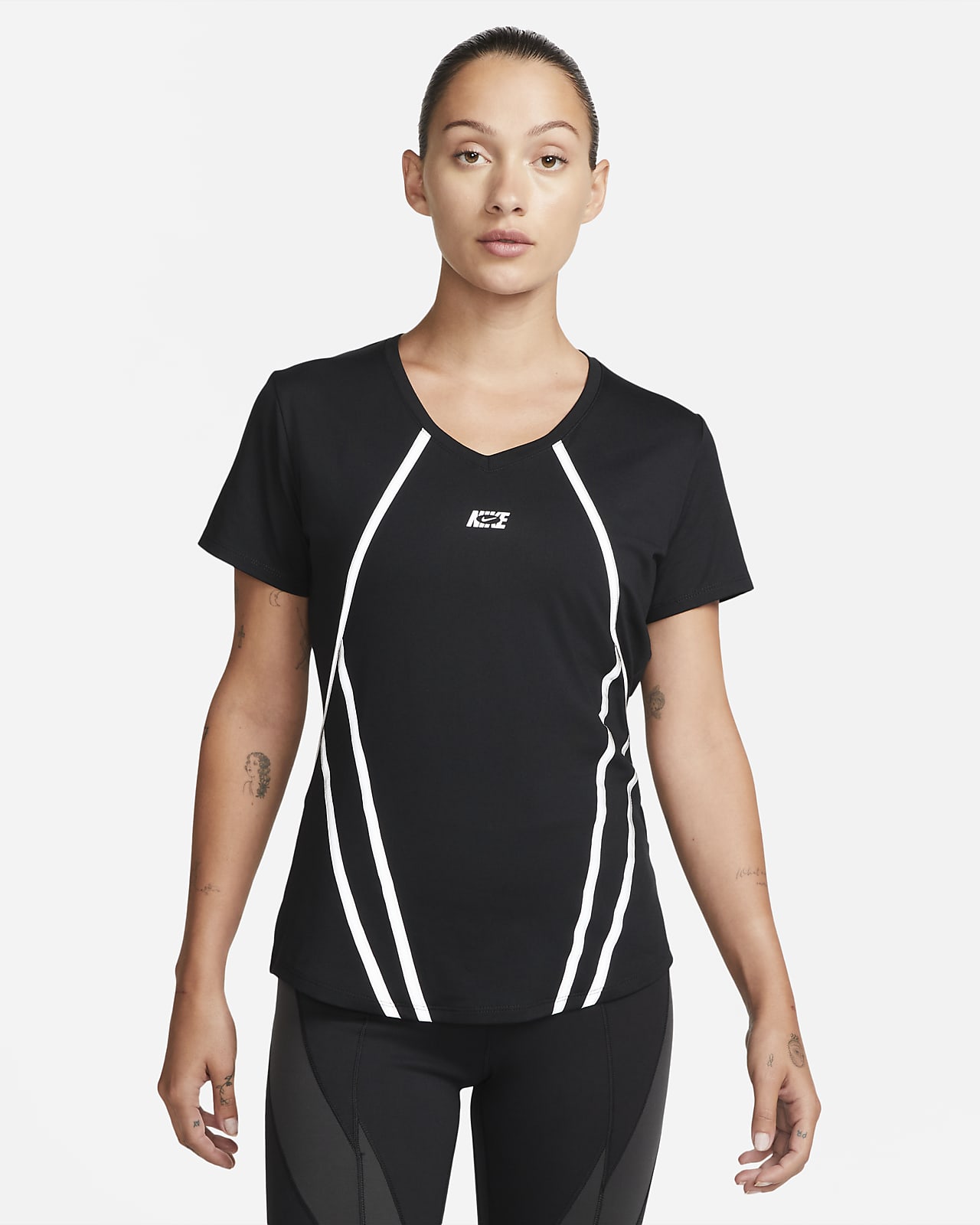 Nike Dri-FIT UV Icon Clash Women's Short-Sleeve Top. Nike IE