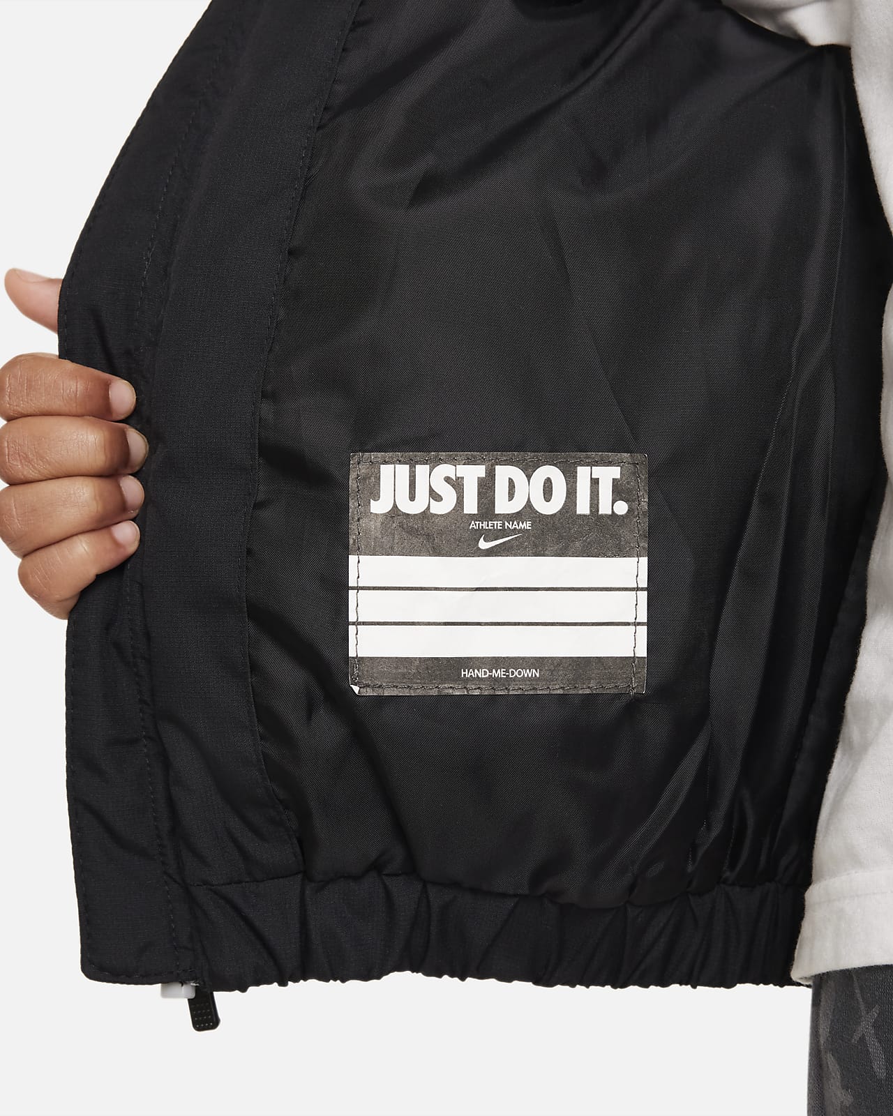 Nike Toddler Hooded Chevron Puffer Jacket. Nike NL