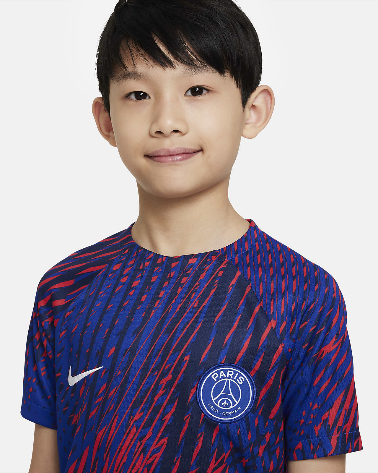 Paris Saint-Germain Older Kids' Nike Dri-FIT Pre-Match Football Top ...