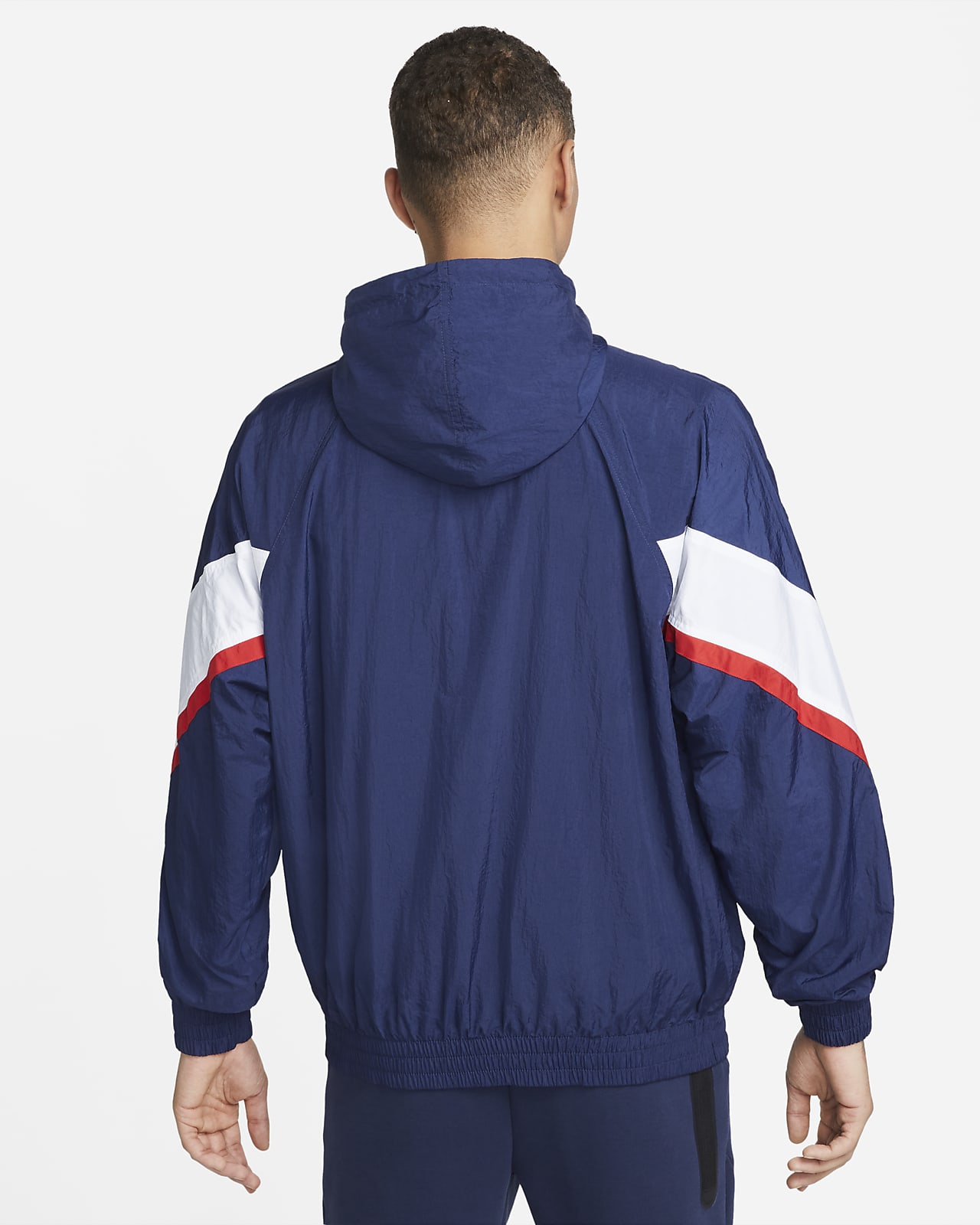 Paris Saint-Germain Strike Men's Woven Football Jacket. Nike PT