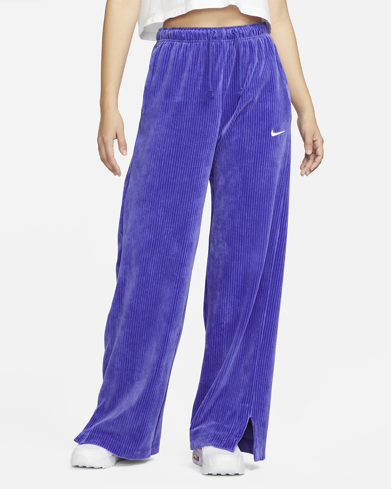 Nike Sportswear Women s Velour Wide Leg Trousers Nike AE