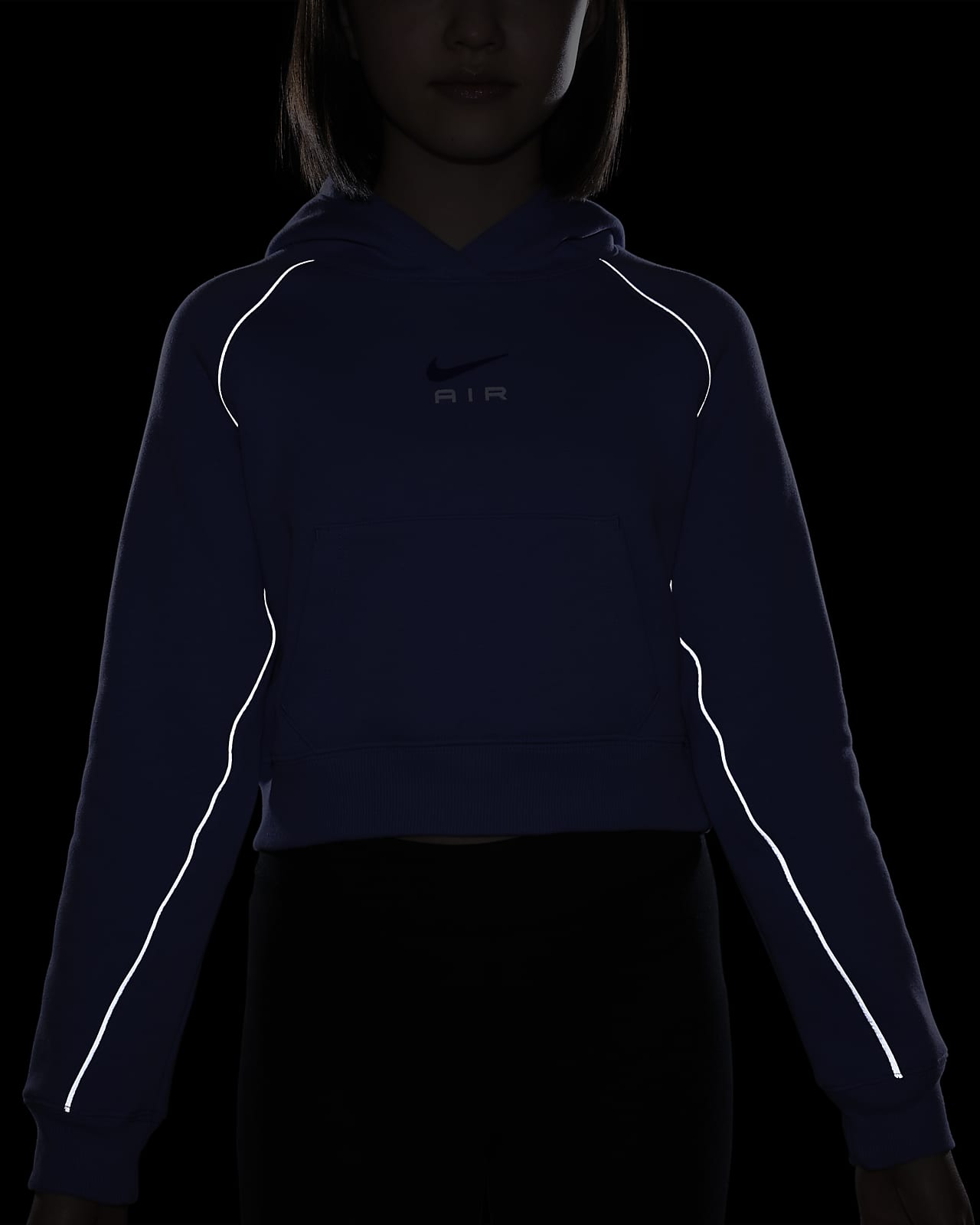 Felpa corta in French Terry con cappuccio Nike Air - Ragazza. Nike IT Felpa corta in French Terry con cappuccio Nike Air - Ragazza. Nike IT