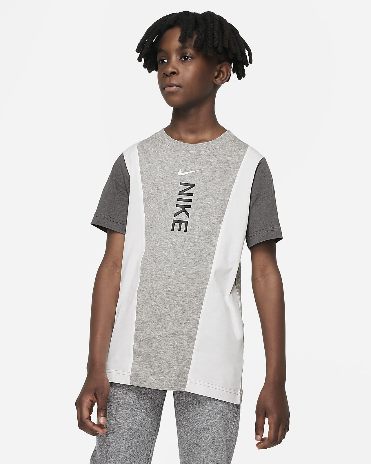 Nike Sportswear Hybrid Older Kids' (Boys') Top. Nike AT