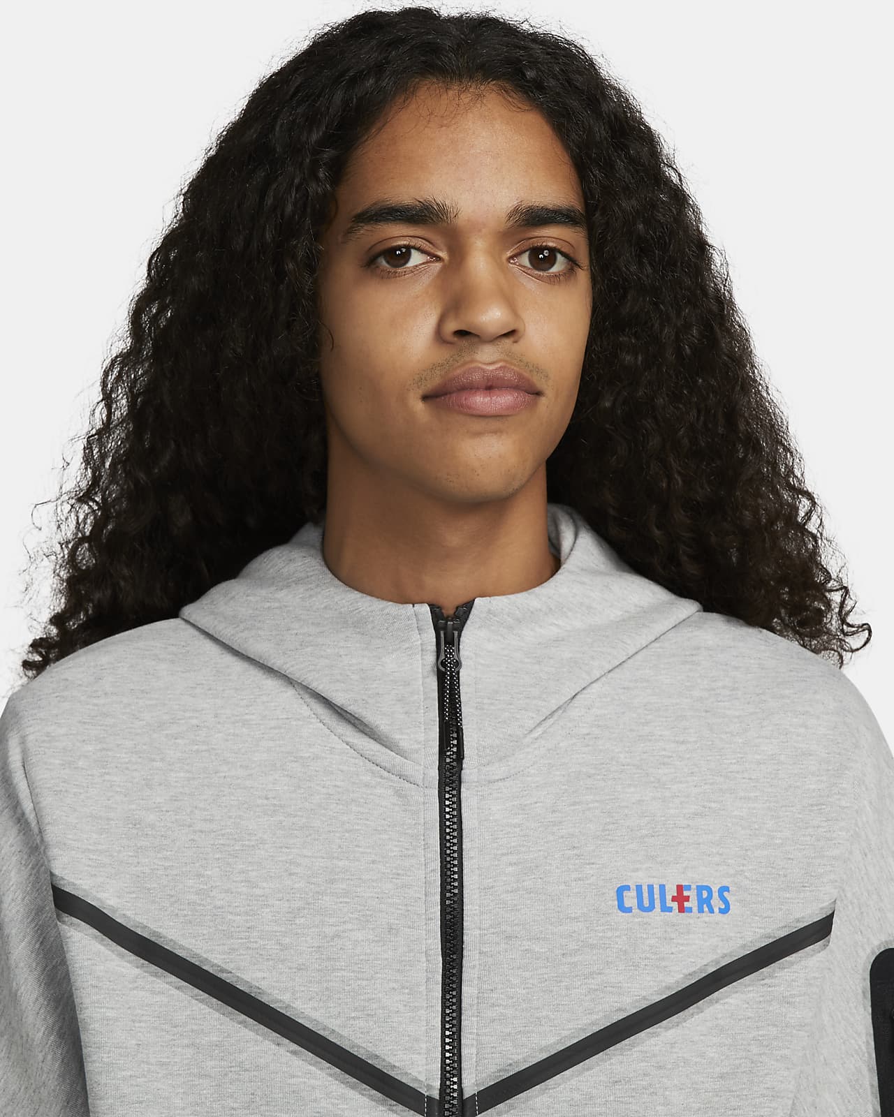 F.C. Barcelona Tech Fleece Windrunner Men's Full-Zip Hoodie. Nike AT