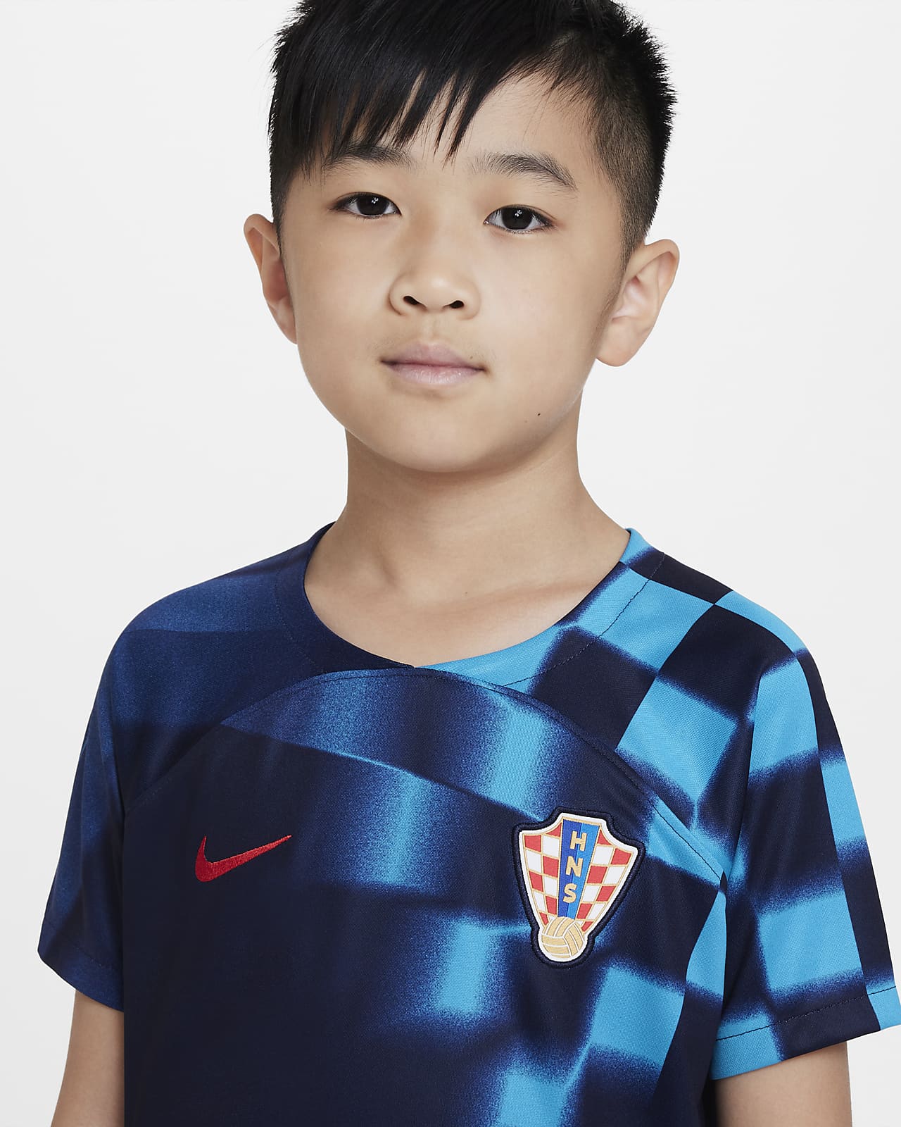Croatia 2022/23 Away Younger Kids' Football Kit. Nike AT
