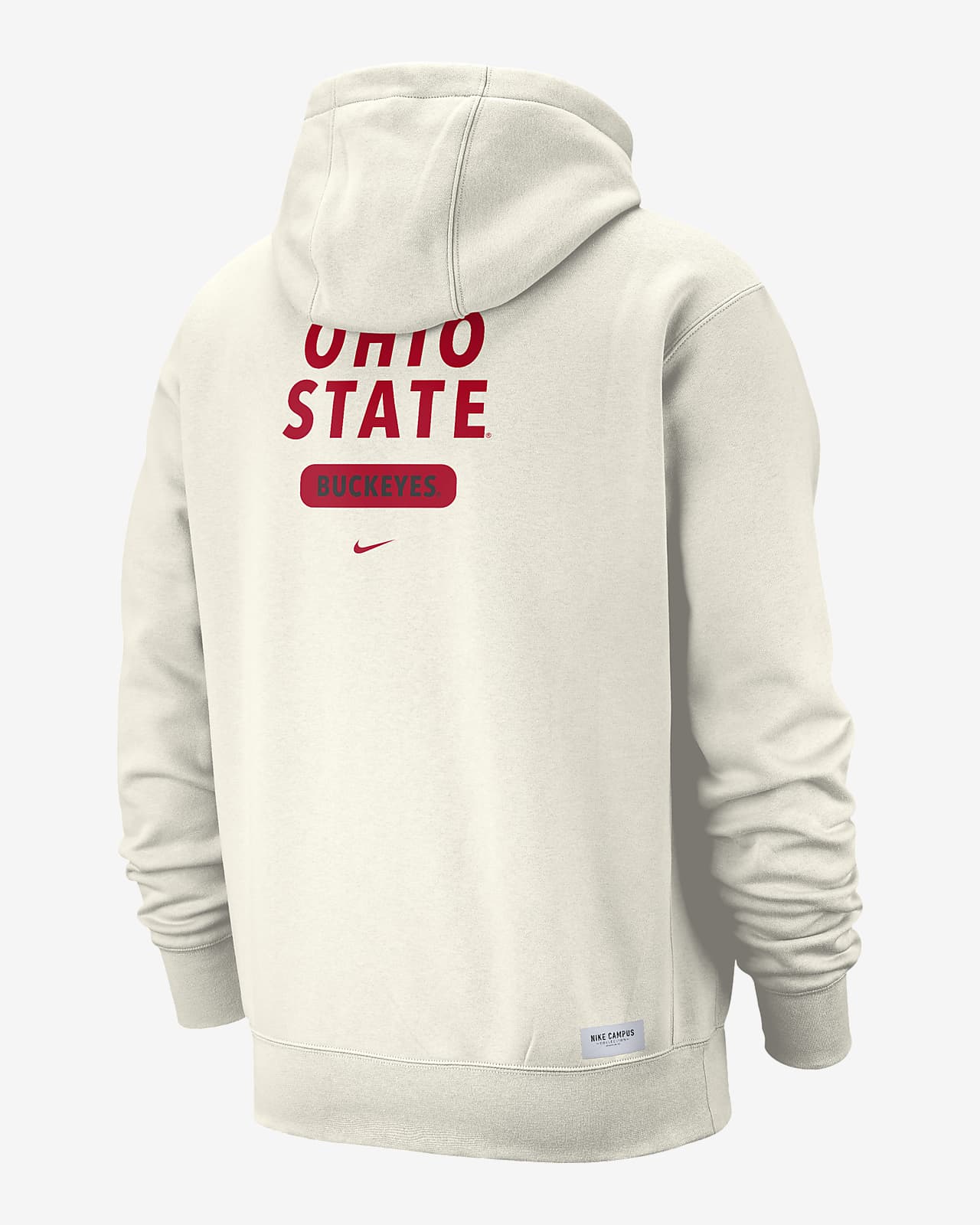 Sudadera con gorro de tejido Fleece con medio cierre Nike College Club Fleece (Ohio State). Nike.com