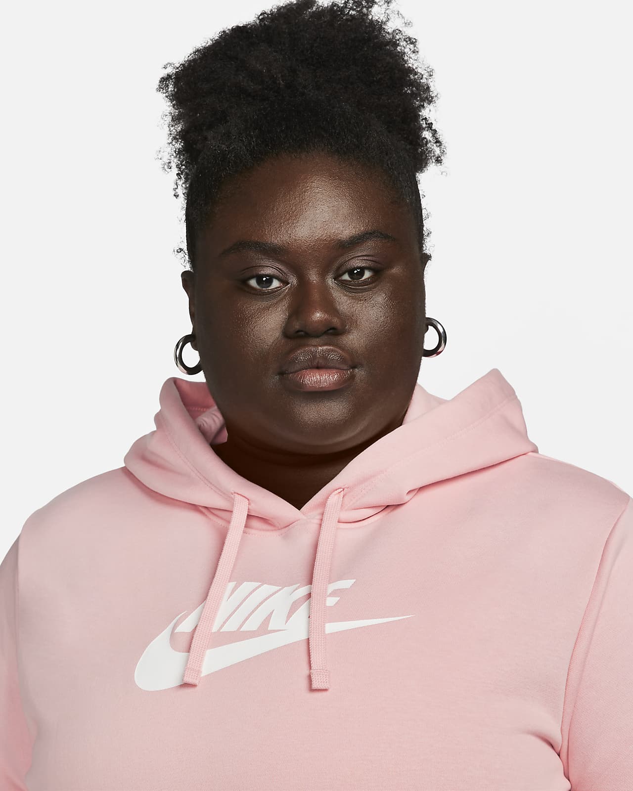 Nike Sportswear Club Fleece Womens Pullover Hoodie Plus Size Nike Dk