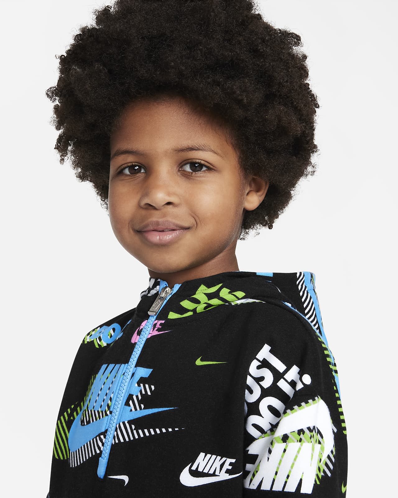 Nike Active Joy French Terry Pullover Hoodie Younger Kids' Hoodie. Nike LU