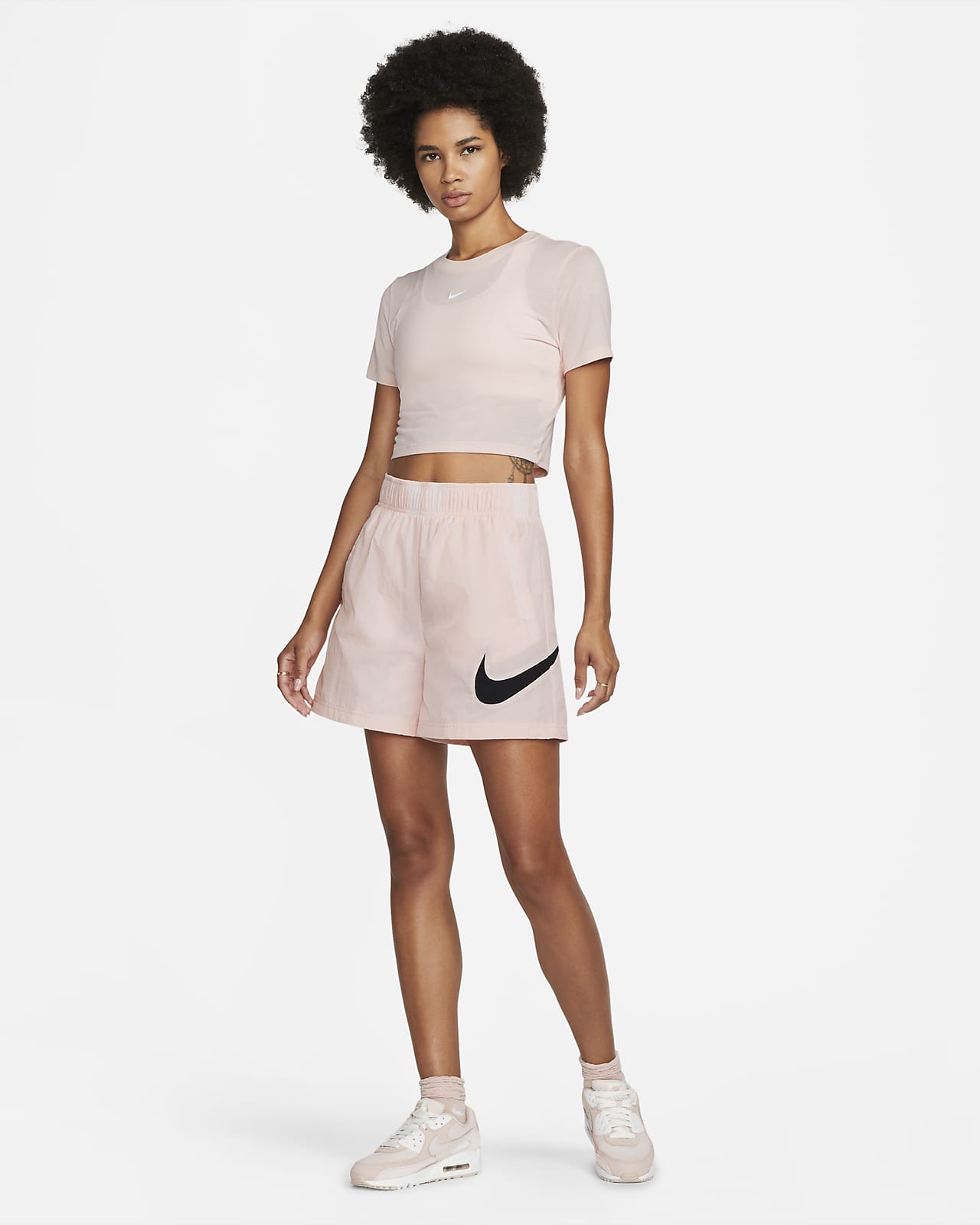 Nike Sportswear Essential Women's High-Rise Woven Shorts. Nike SE