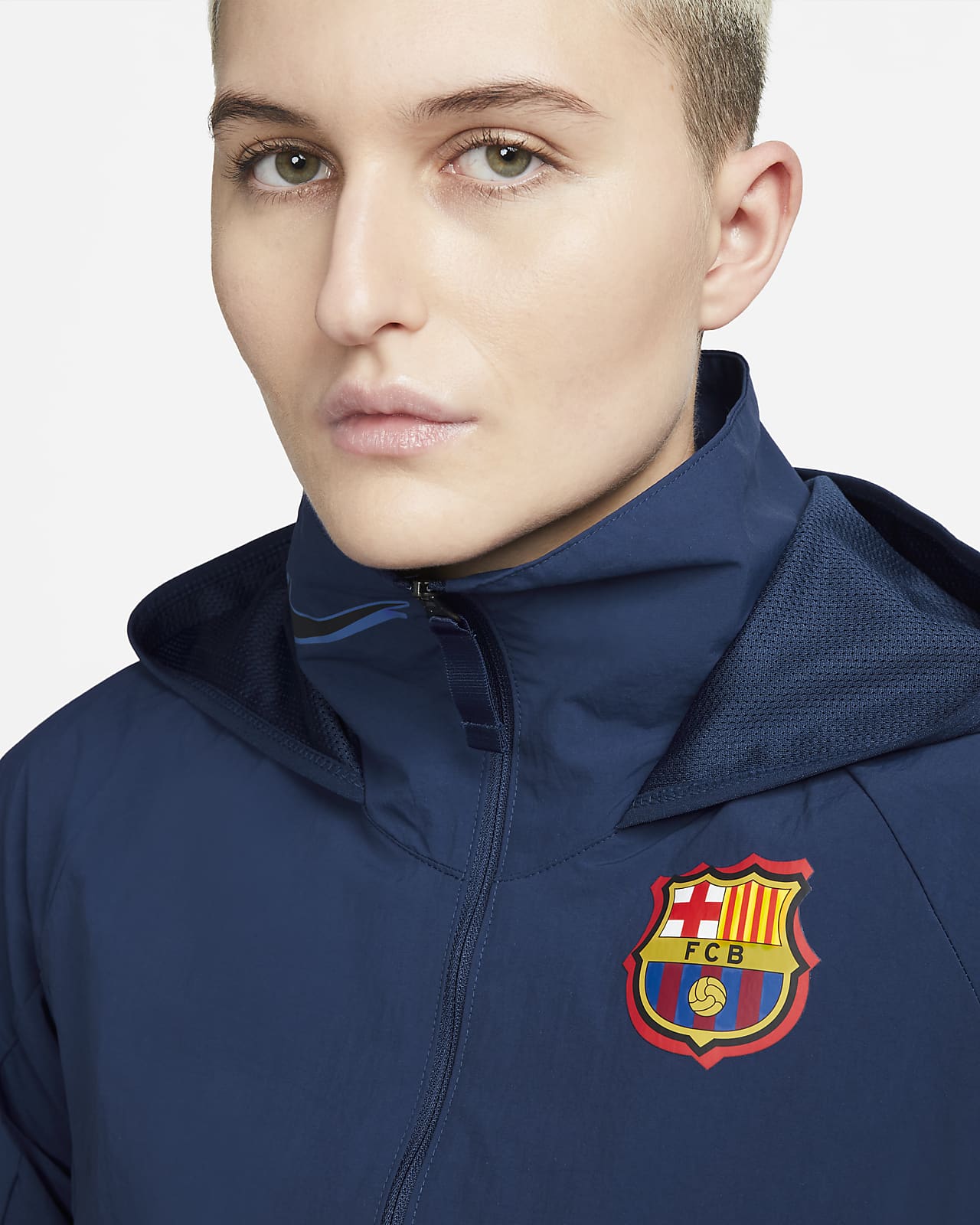 Giacca da calcio FC Barcelona AWF - Donna. Nike IT